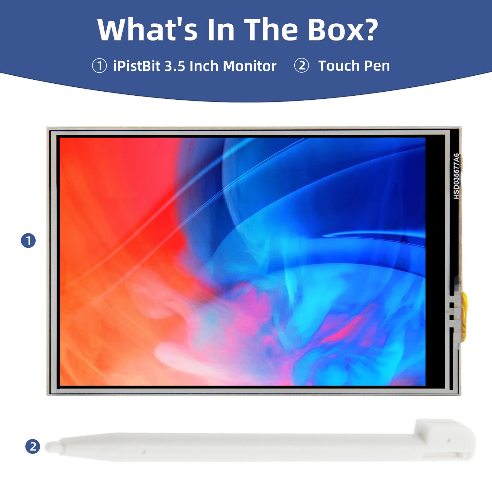 iPistBit 3.5 Inch Touchscreen Monitor, 480x320 LCD TFT SPI Display ...